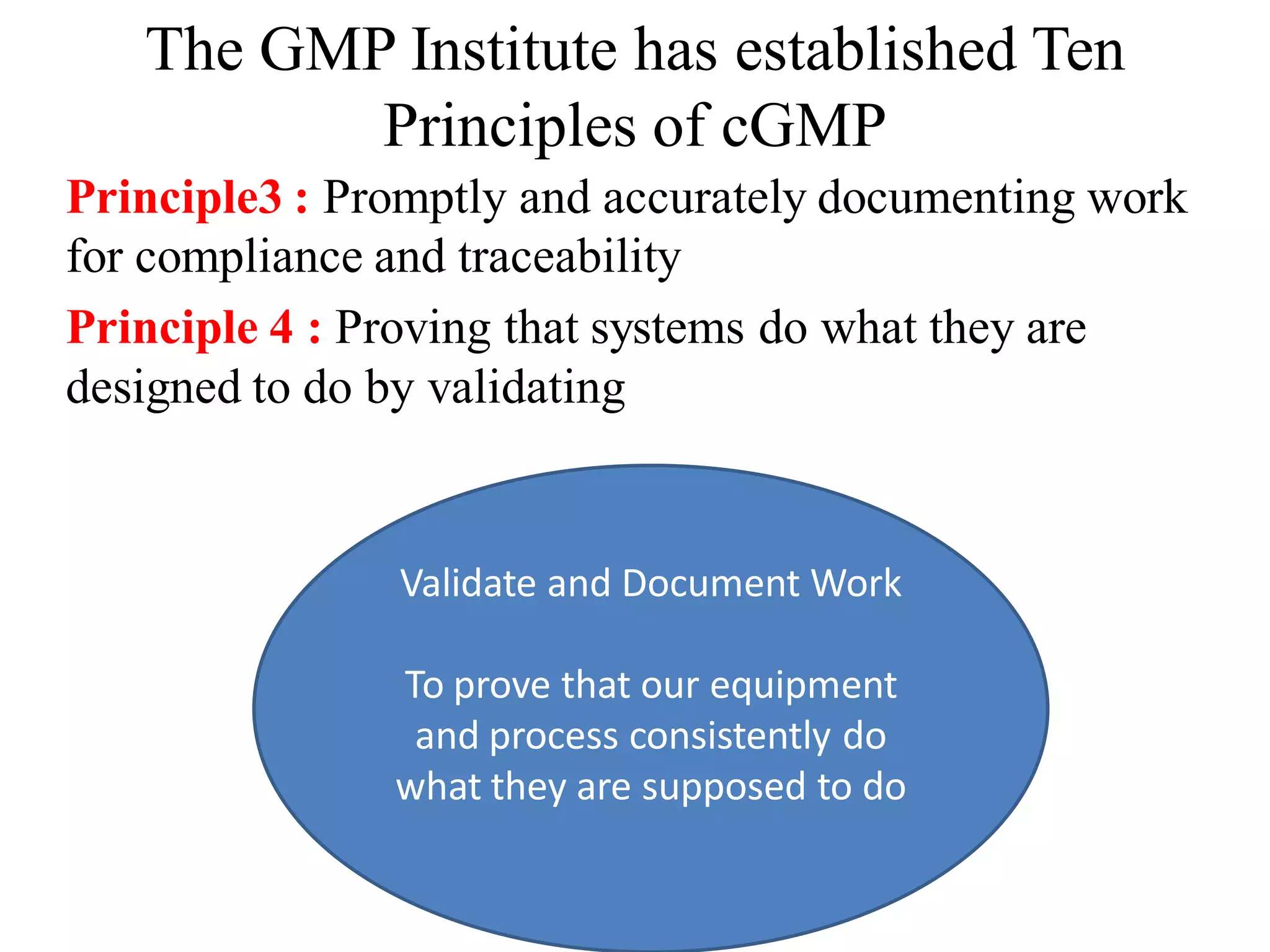 Current good manufacturing practices and current good compounding | PDF