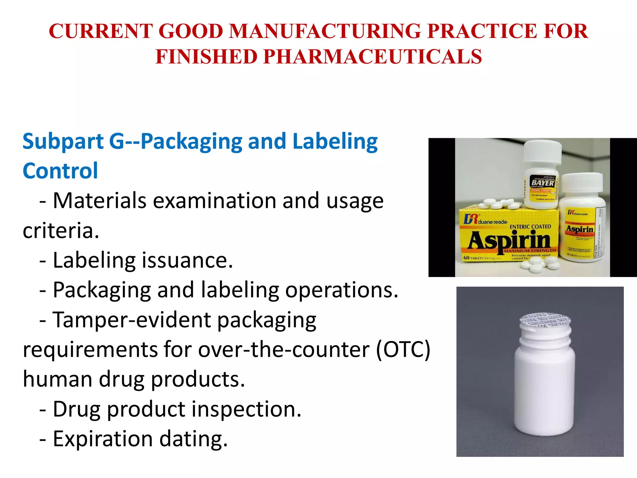 Current good manufacturing practices and current good compounding | PDF