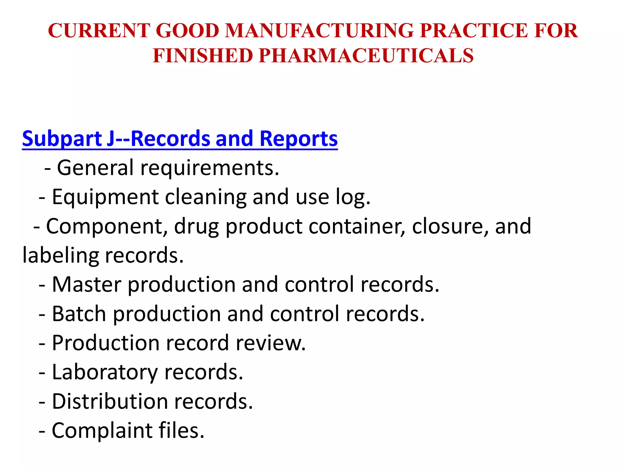 Current good manufacturing practices and current good compounding | PDF