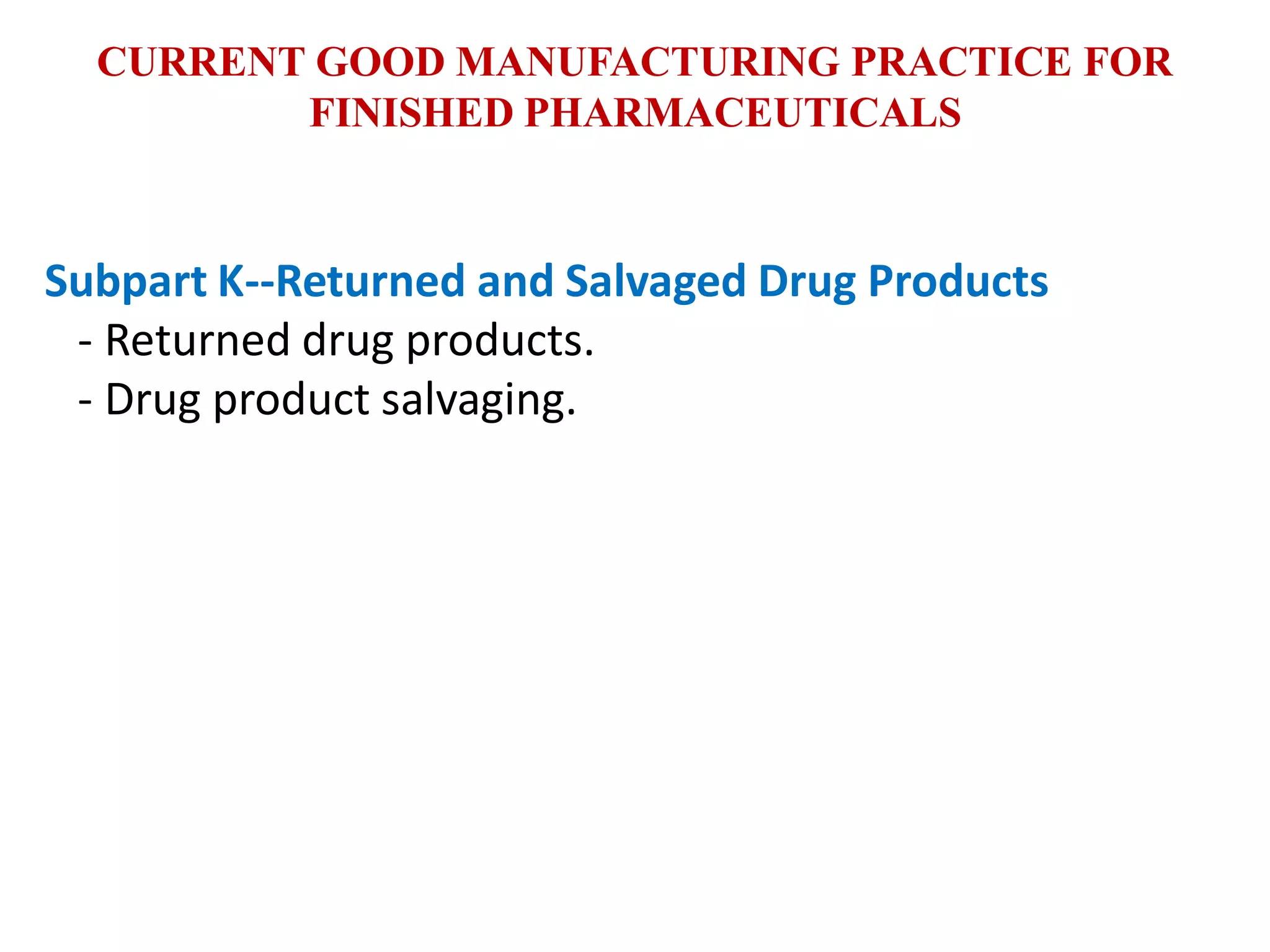 Current good manufacturing practices and current good compounding | PDF
