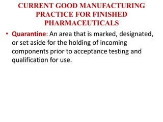 Current good manufacturing practices and current good compounding | PDF