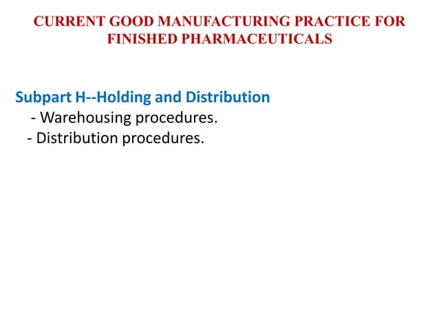 Current good manufacturing practices and current good compounding | PDF ...