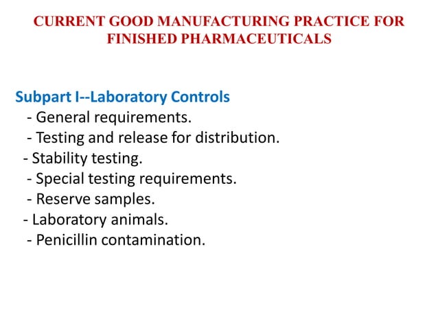 Current good manufacturing practices and current good compounding | PDF ...