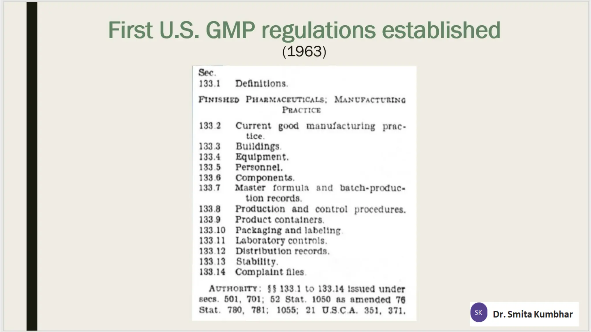 Current Good Manufacturing Practices (cGMP) & Compliance Key Global ...