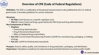 Current Good Manufacturing Practices (cGMP) & Compliance Key Global ...
