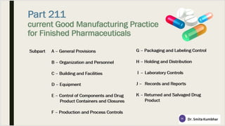 Current Good Manufacturing Practices (cGMP) & Compliance Key Global ...