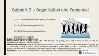 Current Good Manufacturing Practices (cGMP) & Compliance Key Global ...