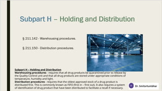 Current Good Manufacturing Practices (cGMP) & Compliance Key Global ...