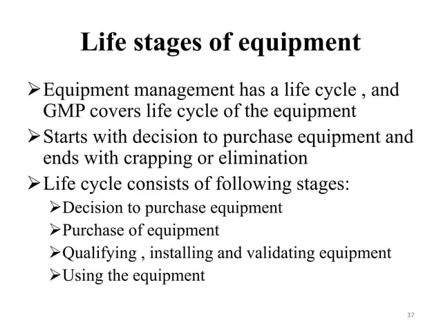 Current good manufacturing practices(cGMP) | PPT