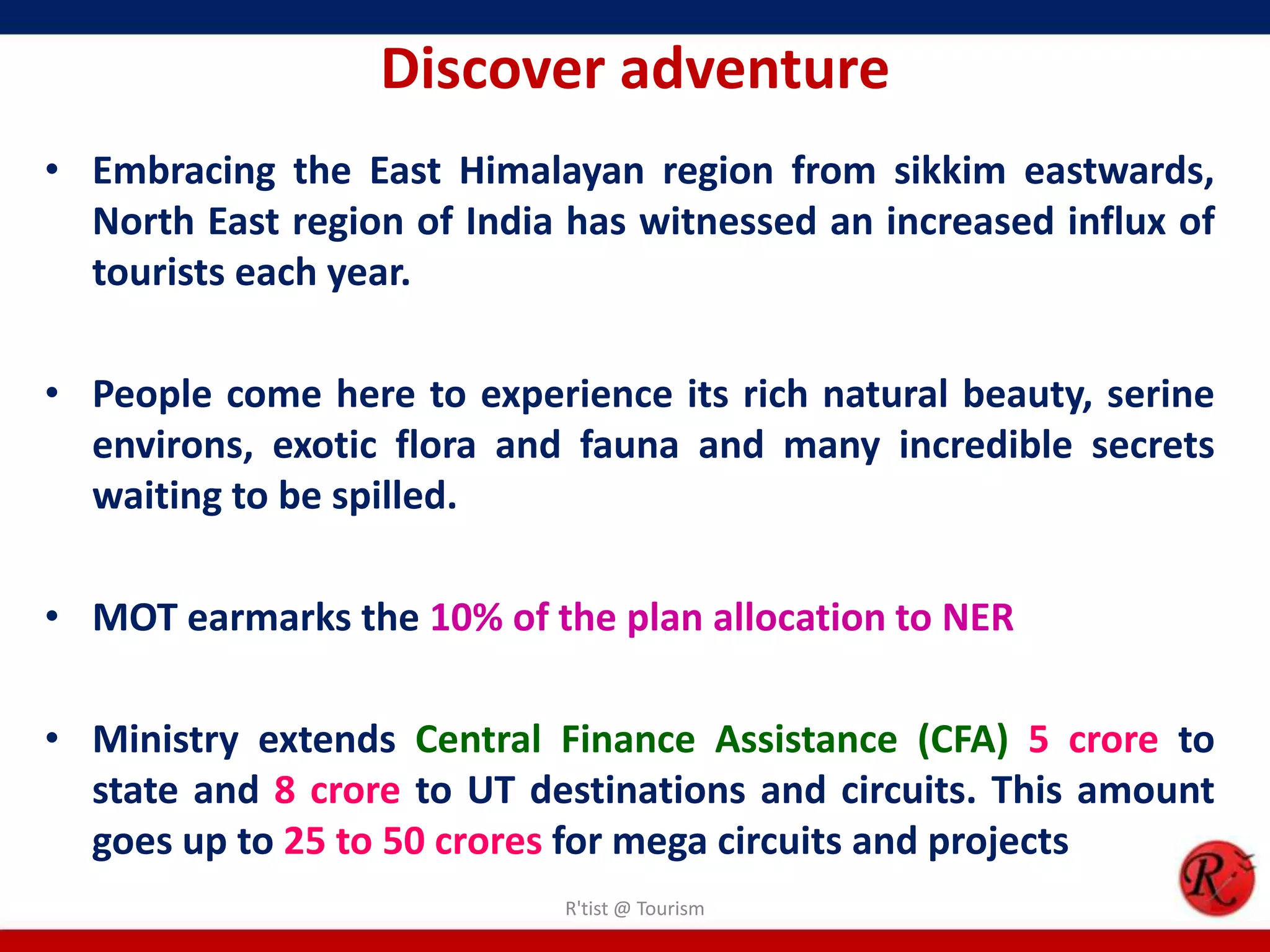Current initiatives in indian tourism | PPTX
