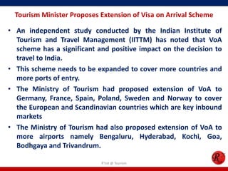 Current initiatives in indian tourism | PPTX