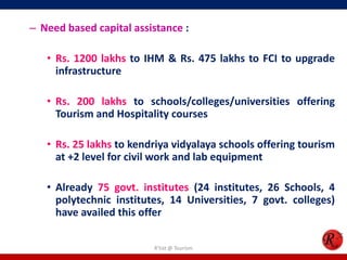 Current initiatives in indian tourism | PPTX