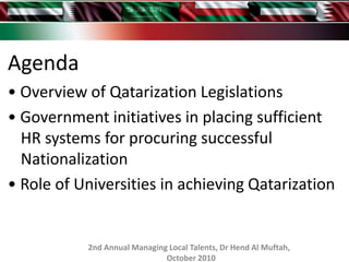 Current initiatves for nationalization in qatar black or white | PDF