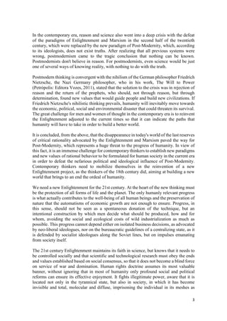 Current intellectual crisis of thought requires new enlightenment | PDF