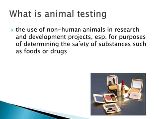 Current issue animal testing | PPTX
