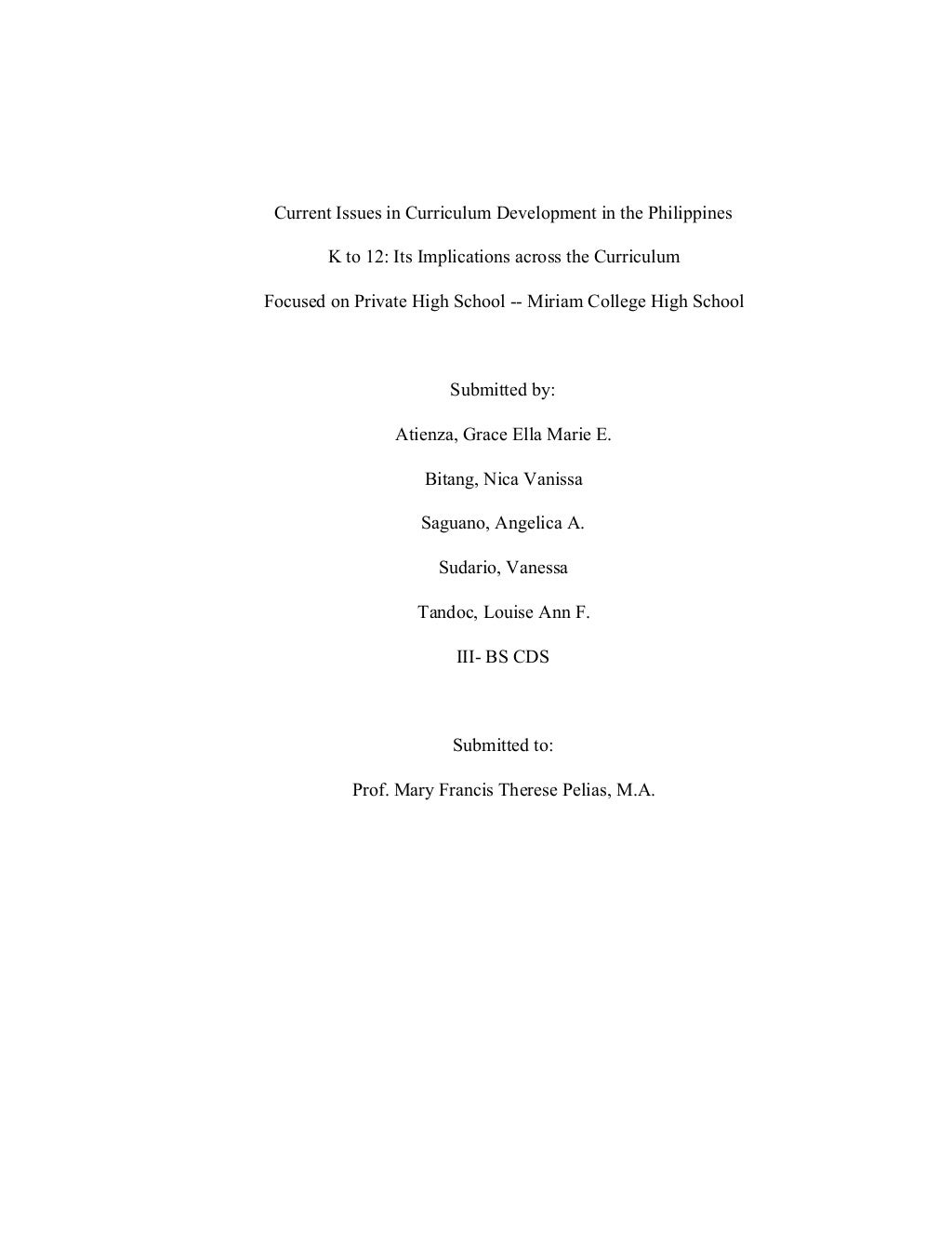 Current Issues In Curriculum Development In The Philippines current-issues-in-curriculum-development-in-the-philippines