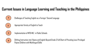 Current_Issues_in_Language learning and teaching in the philippines | PPT