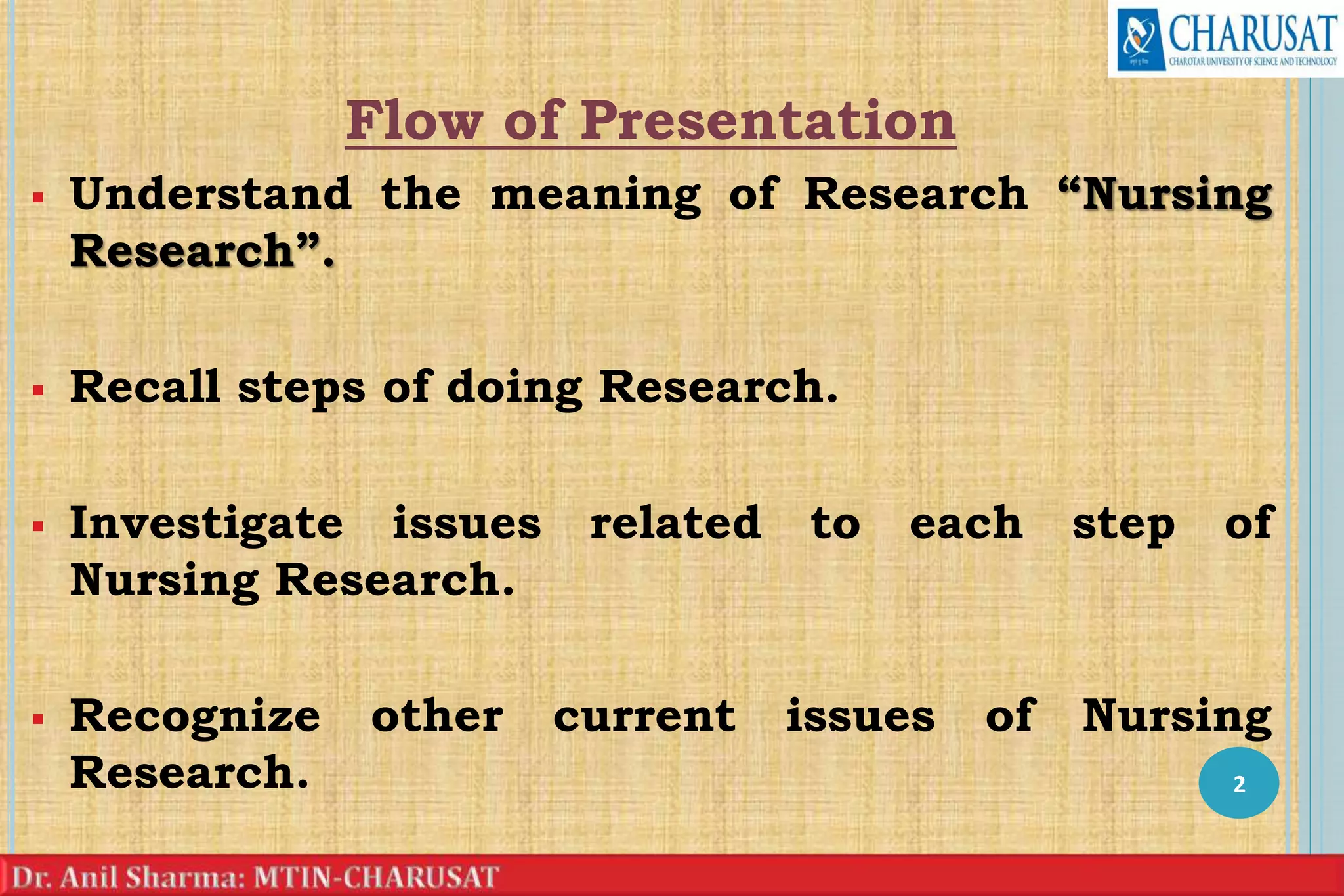 Current issues in nursing research | PPT