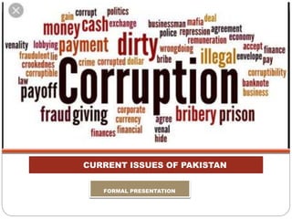 Current issues of pakistan | PPTX