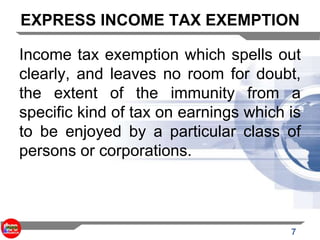 Tax Problems Examples