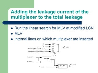 Reduction in Current leakage in CMOS VLSI Circuits | PDF