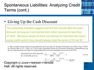 Managing Current Liabilities (Gitman) | PPT