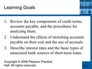 Managing Current Liabilities (Gitman) | PPT