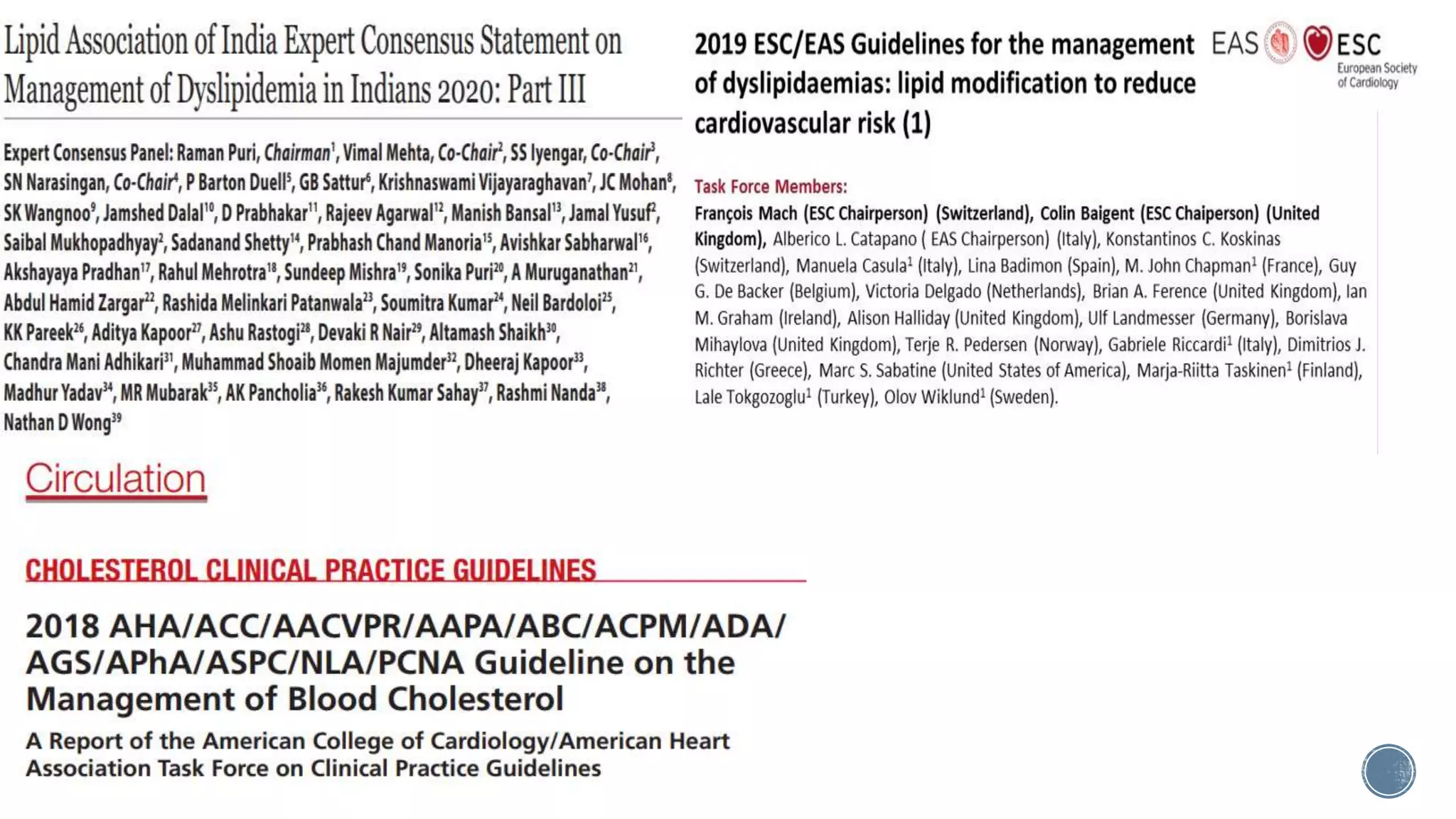 Current lipid guidelines | PPTX