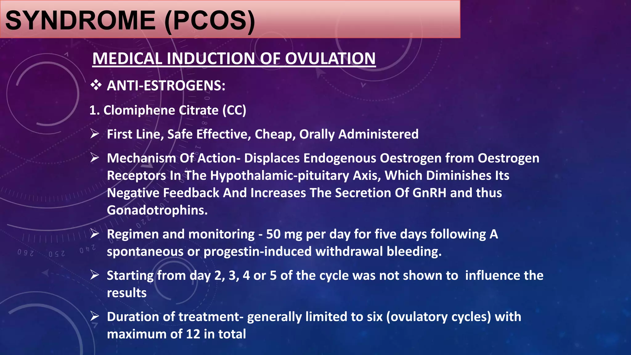 Current Management of Anovulatory Infertility | PPTX