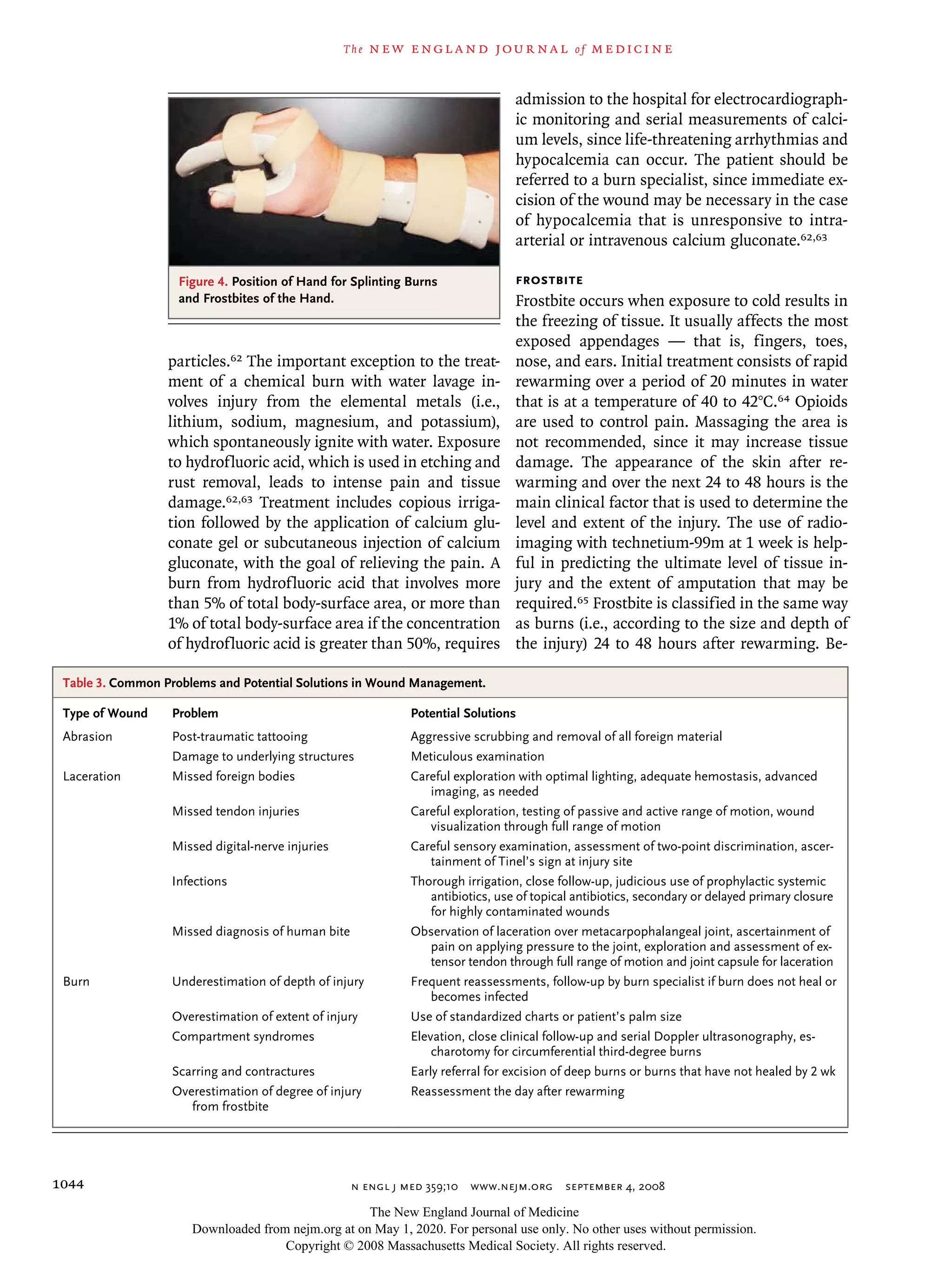 Current management of acute cutaneous wounds nejm | PDF