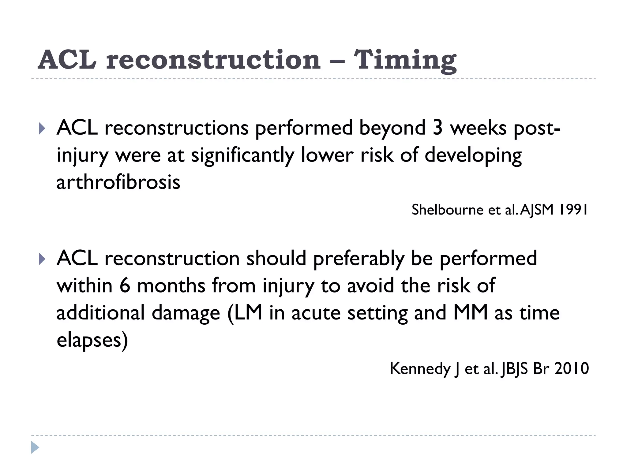 Current management of ACL injury 2017 | PDF