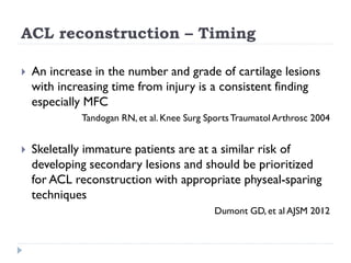 Current management of ACL injury 2017 | PDF