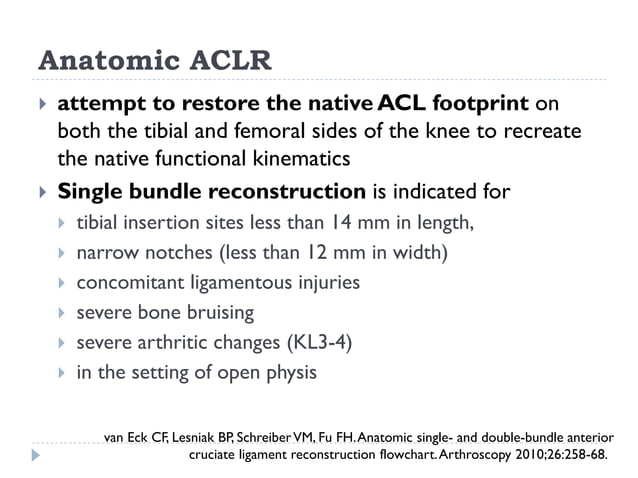 Current management of ACL injury 2017 | PDF