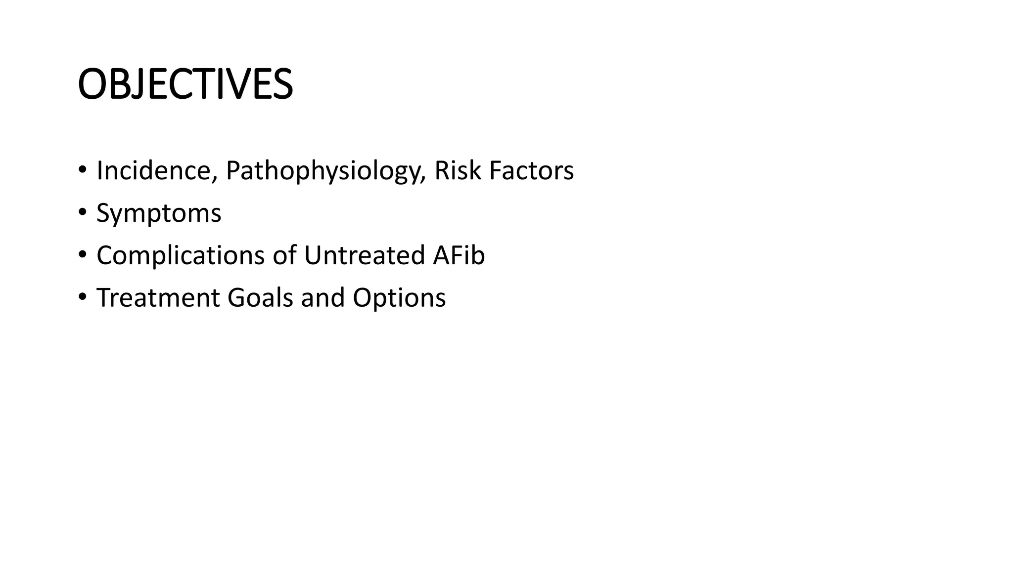 Current management of atrial fibrillation | PPTX