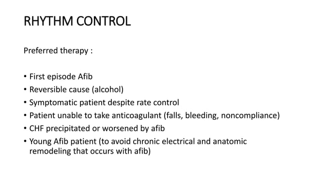 Current management of atrial fibrillation | PPTX