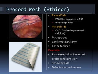 Current management of incisional hernia | PPTX