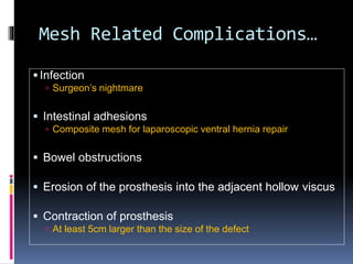 Current management of incisional hernia | PPTX