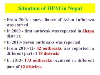 Current management status of highly pathogeni8c avian influenza (hpai ...