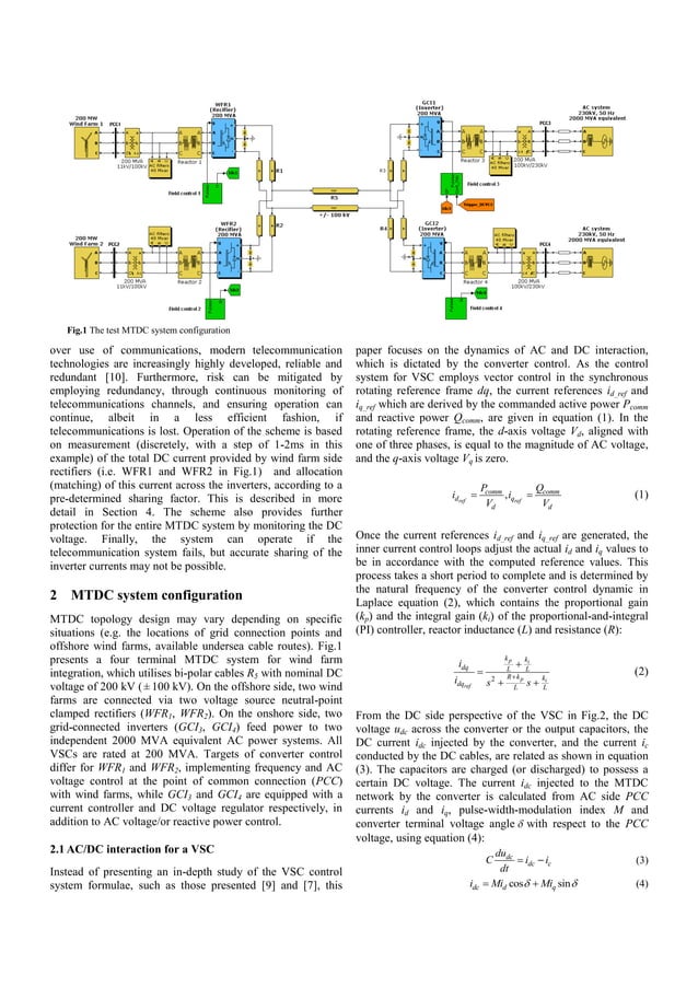 Current matching control system for multi-terminal dc transmission to integrate offshore wind ...