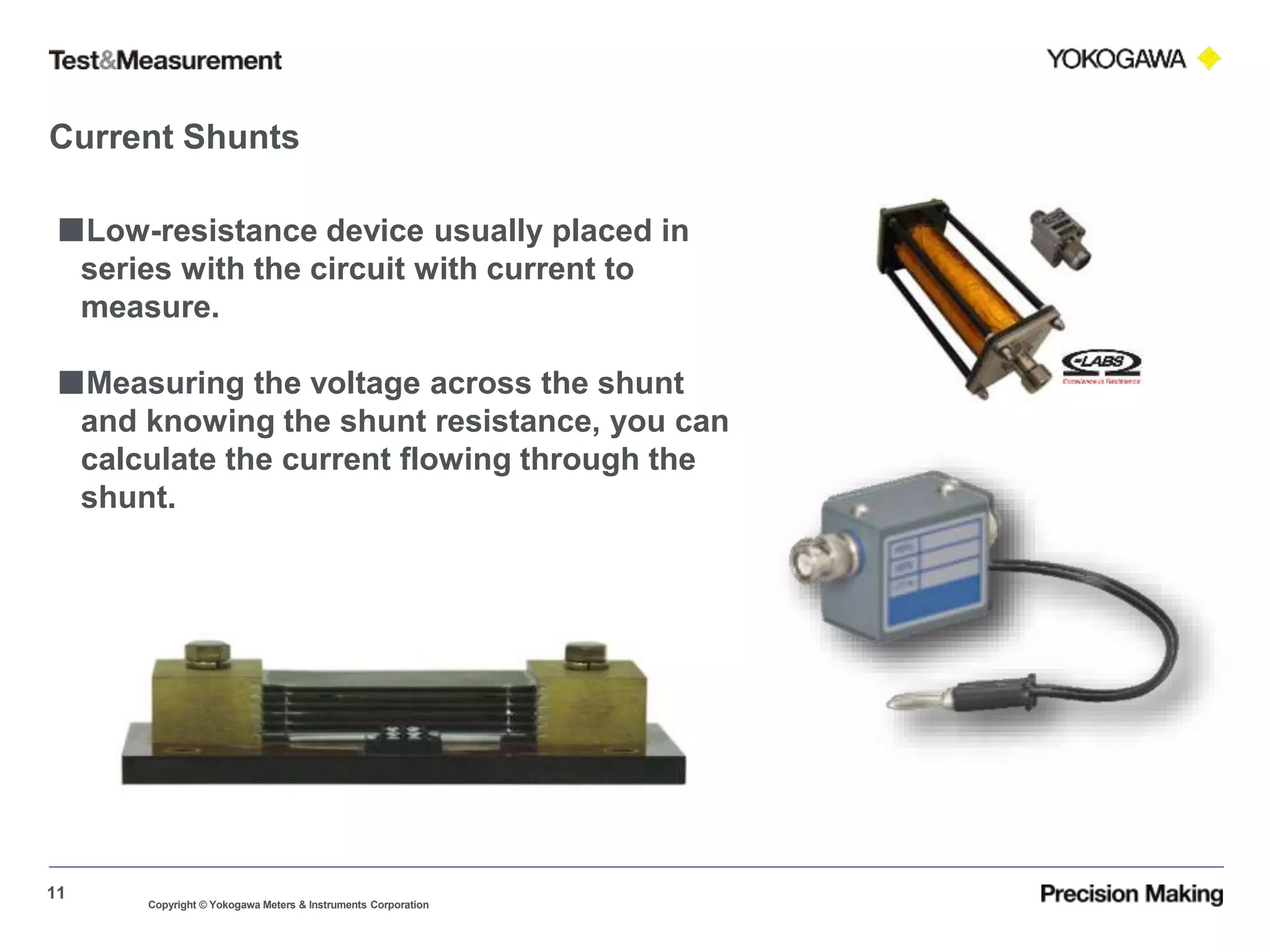 Current measurement fundamentals (draft 8) (1) | PPTX