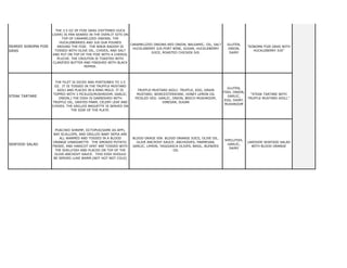 Current Menu Matrix | PPT