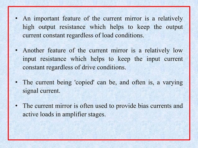 Current mirror-A constant current circuit | PDF | Consumer Electronics ...