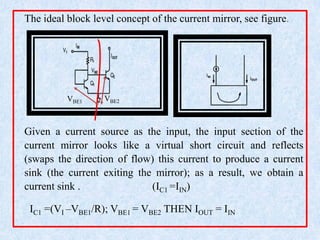 Current mirror-A constant current circuit | PDF
