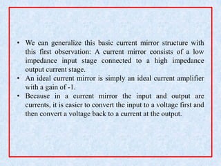 Current mirror-A constant current circuit | PDF
