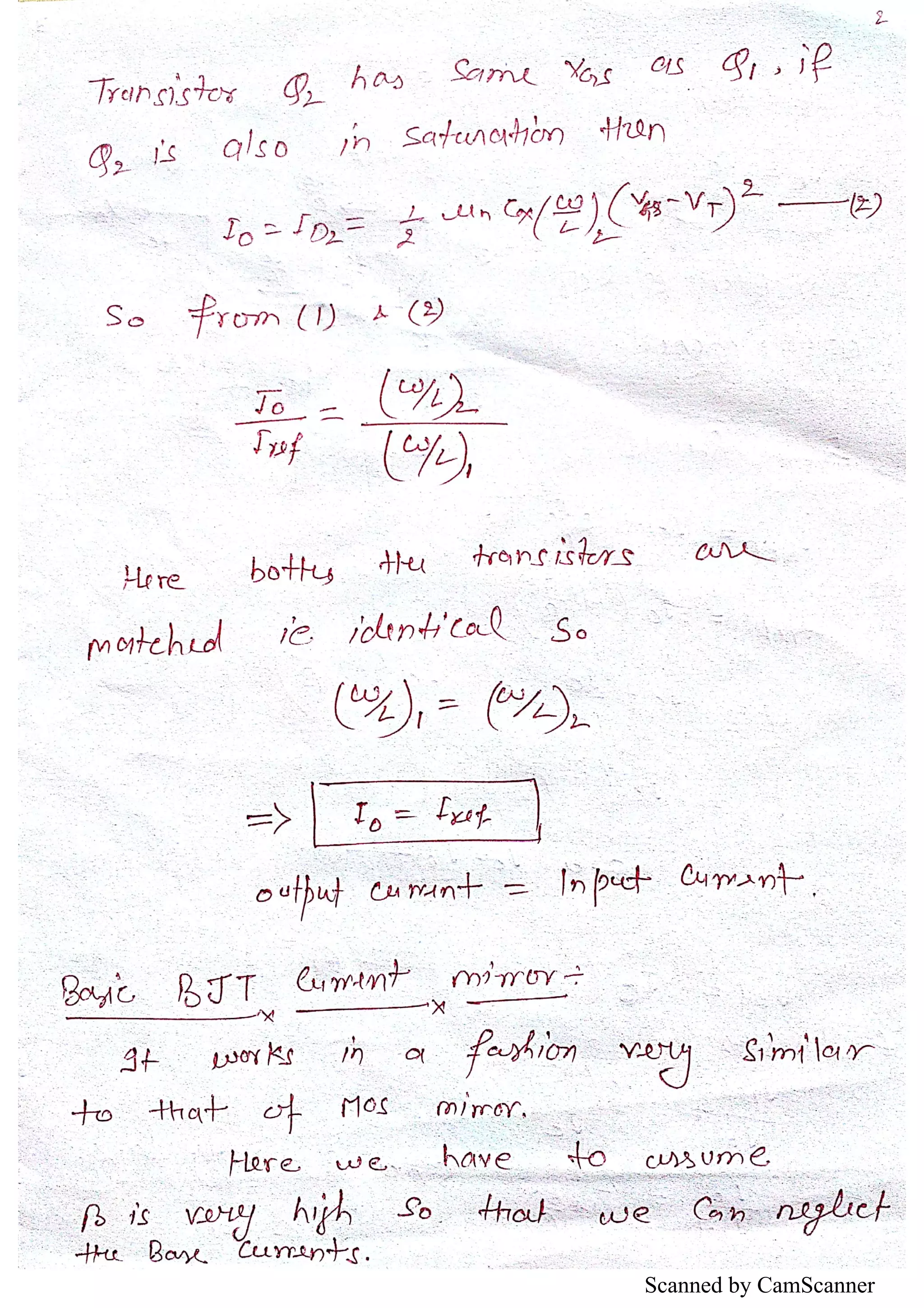 Current mirrors (using BJT & MOSFET) | PDF | Free Download