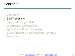 Current Monitoring for Power GaN Transistors-SenseGaN Technique | PDF