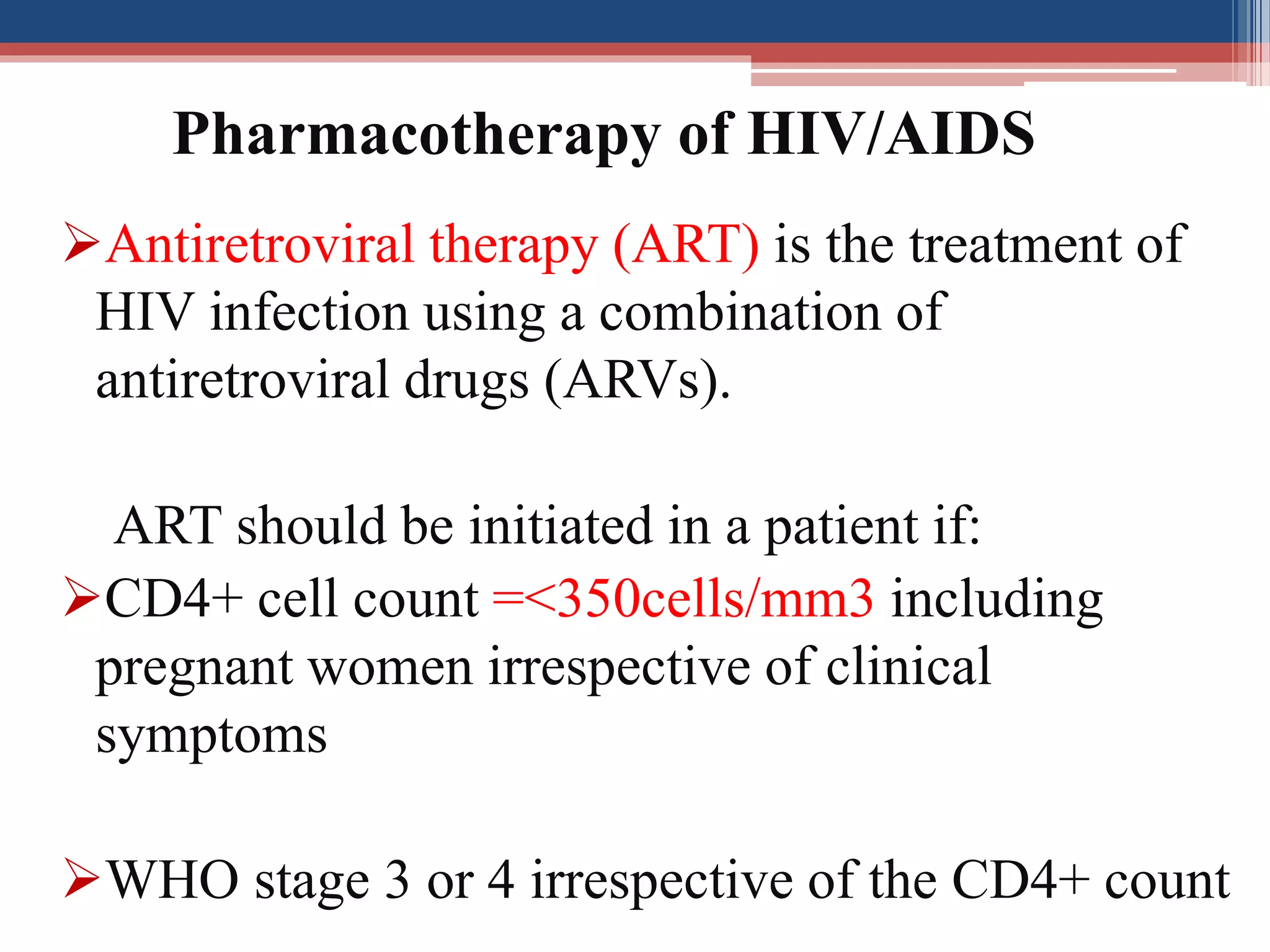 CURRENT NATIONAL GUIDELINE IN THE PHARMACOTHERAPY OF HIV 2 | PPTX
