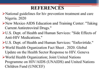 CURRENT NATIONAL GUIDELINE IN THE PHARMACOTHERAPY OF HIV 2 | PPTX