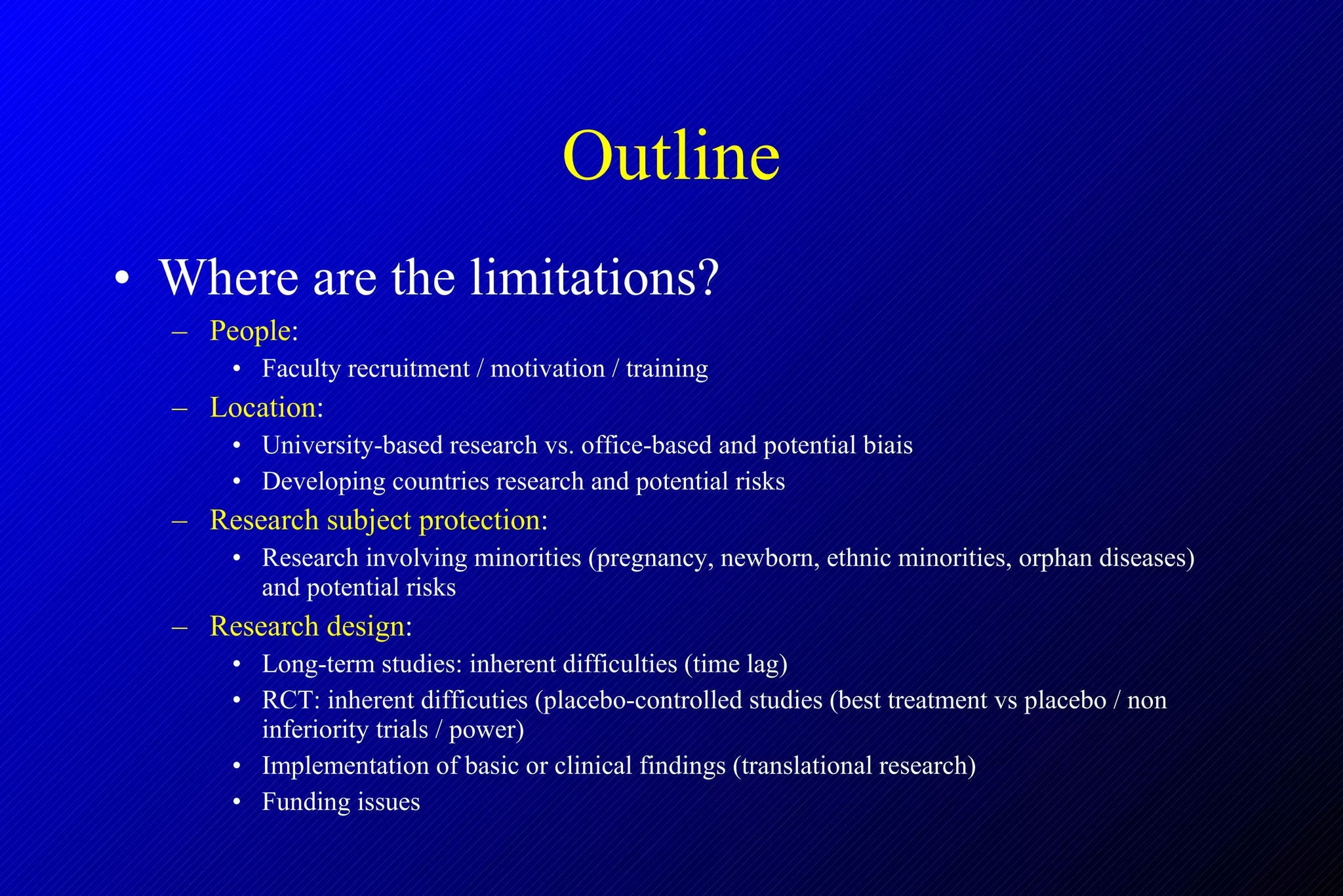 Current pediatric research limits and promises | PPT