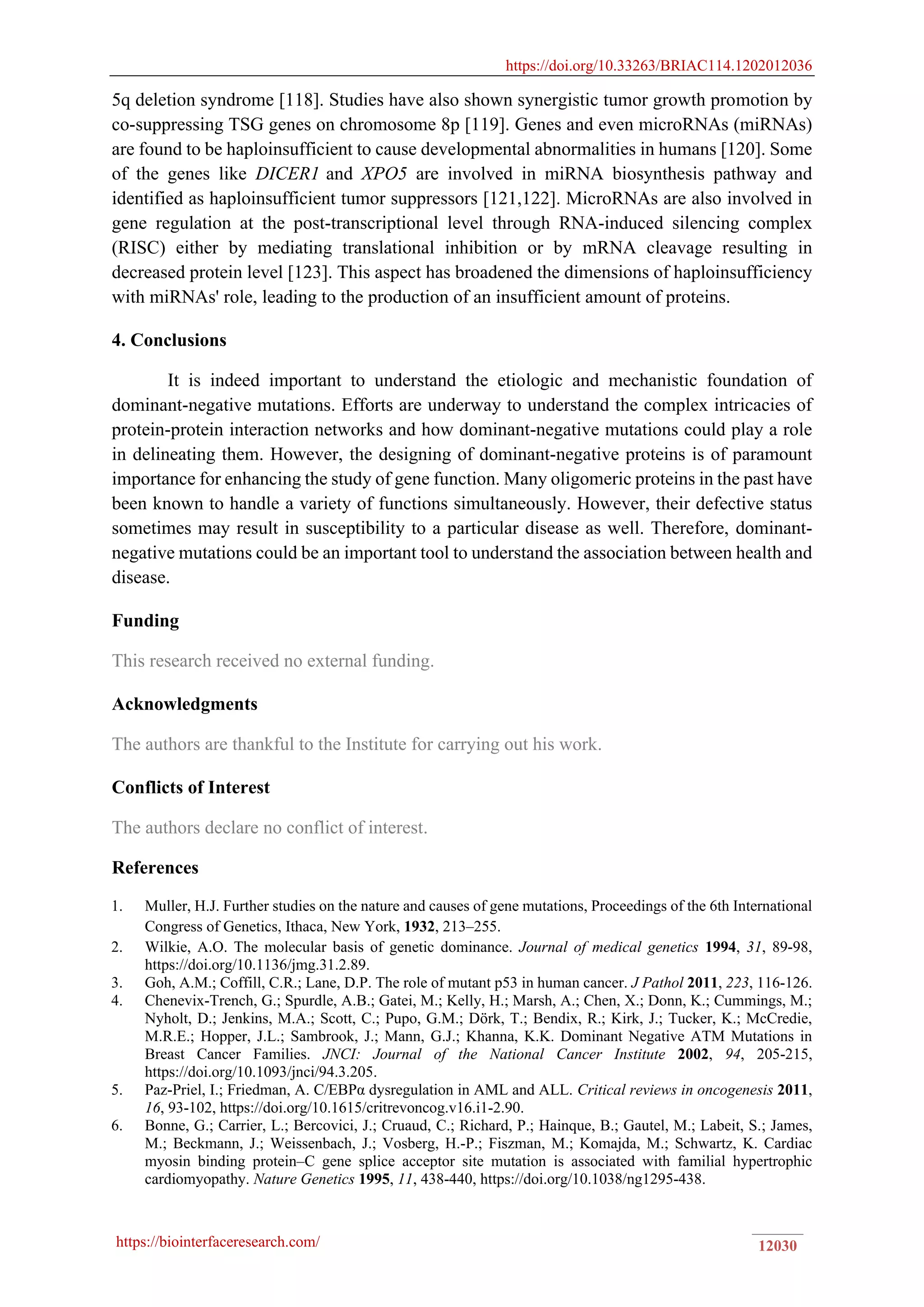 Current Perspective on Dominant Negative Mutations: Trends, Scope and ...